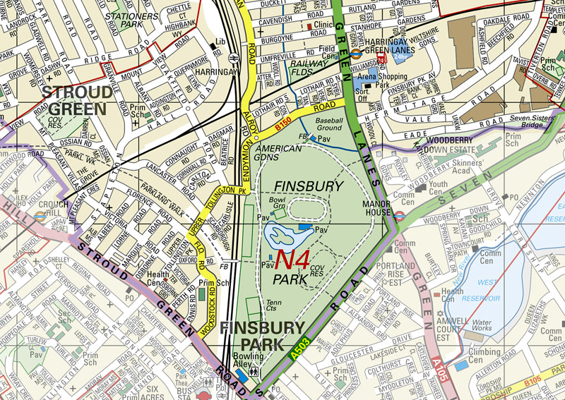 Haringey London Borough Map | I Love Maps
