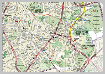 Harrow London Borough Map– I Love Maps