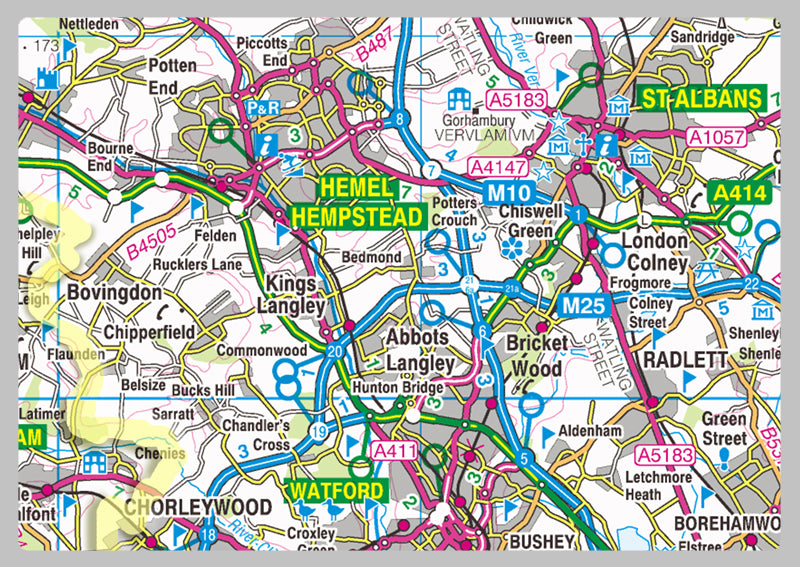 Hertfordshire County Map– I Love Maps