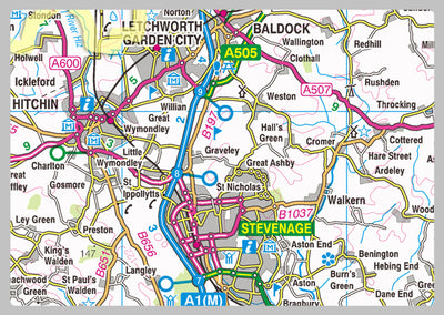 Hertfordshire County Map– I Love Maps