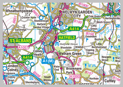 Hertfordshire County Map– I Love Maps