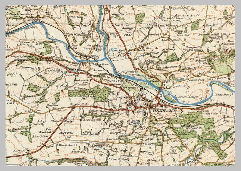 1920 Collection - Hexham Ordnance Survey Map– I Love Maps