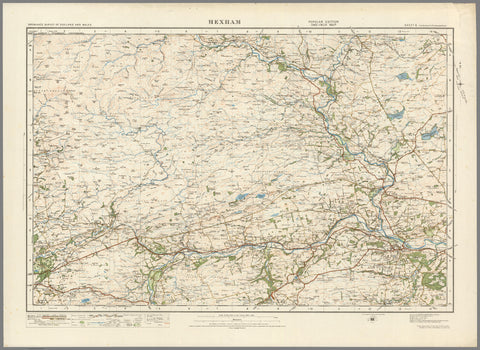 1920 Collection - Hexham Ordnance Survey Map | I Love Maps