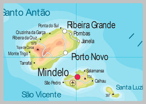 Physical Map of Cape Verde - The Oxford Collection– I Love Maps