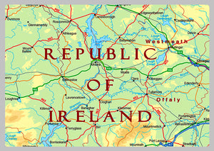 Detailed Illustrated Map of Ireland– I Love Maps