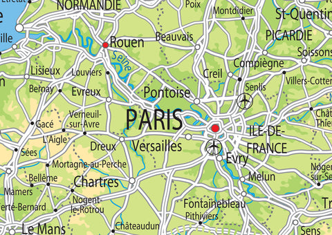 Illustrated Map of France | I Love Maps