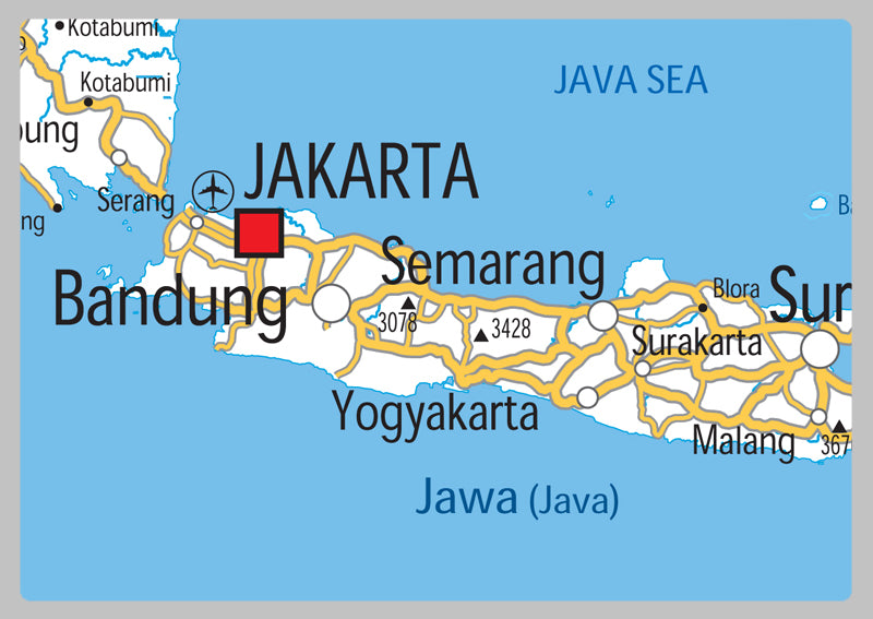 Indonesia Road Map– I Love Maps