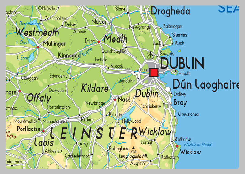 Ireland Physical Map– I Love Maps