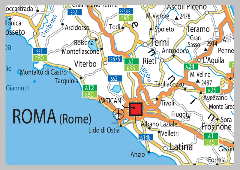 Italy Road Map– I Love Maps