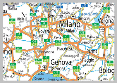 Italy Road Map– I Love Maps