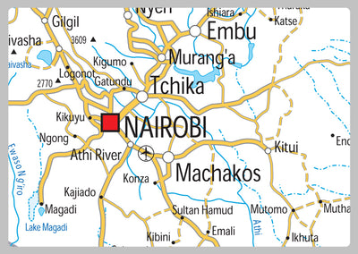 Kenya Road Map– I Love Maps