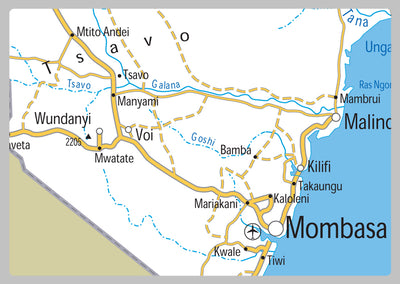 Kenya Road Map– I Love Maps