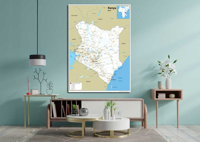 Kenya Road Map– I Love Maps