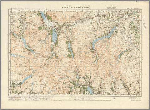 1920 Collection - Keswick & Ambleside Ordnance Survey Map | I Love Maps