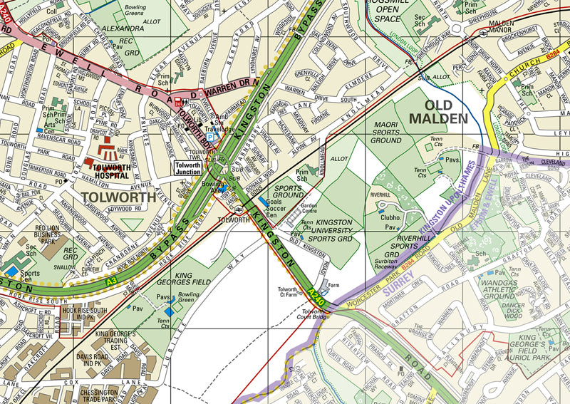 Kingston upon Thames London Borough Map– I Love Maps