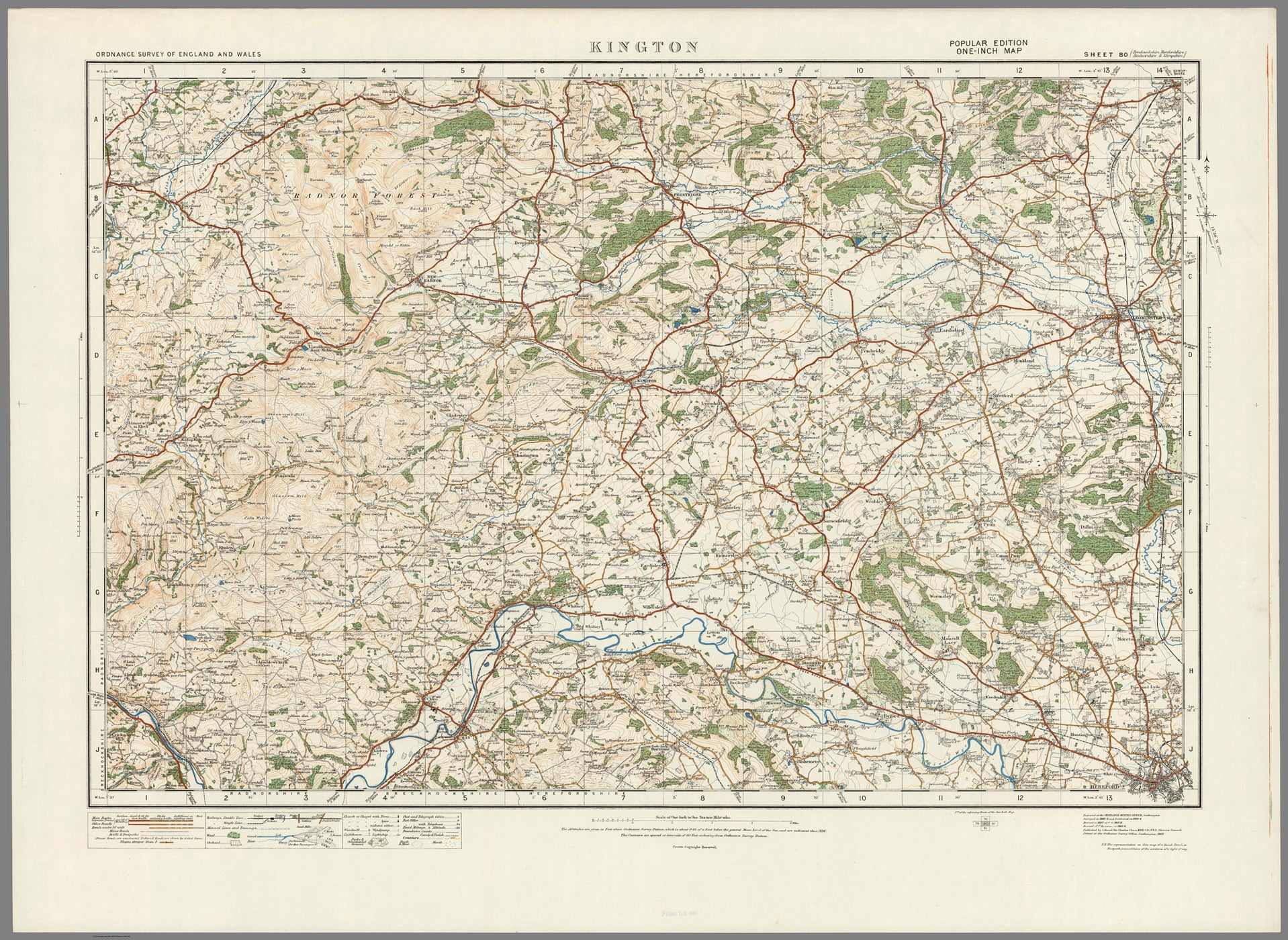 1920 Collection - Kington Ordnance Survey Map– I Love Maps