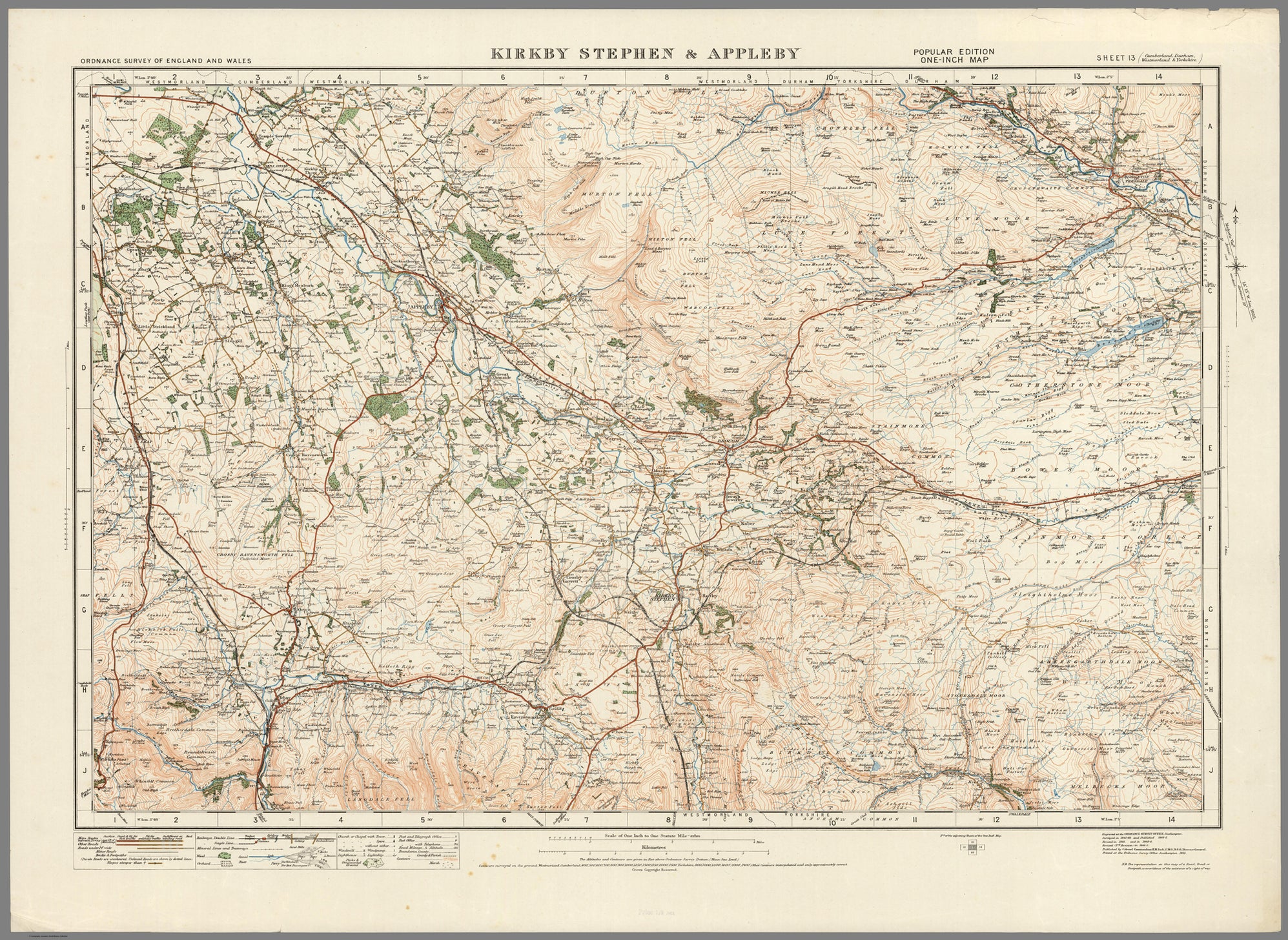 1920 Collection - Kirby Stephen & Appleby Ordnance Survey Map– I Love Maps