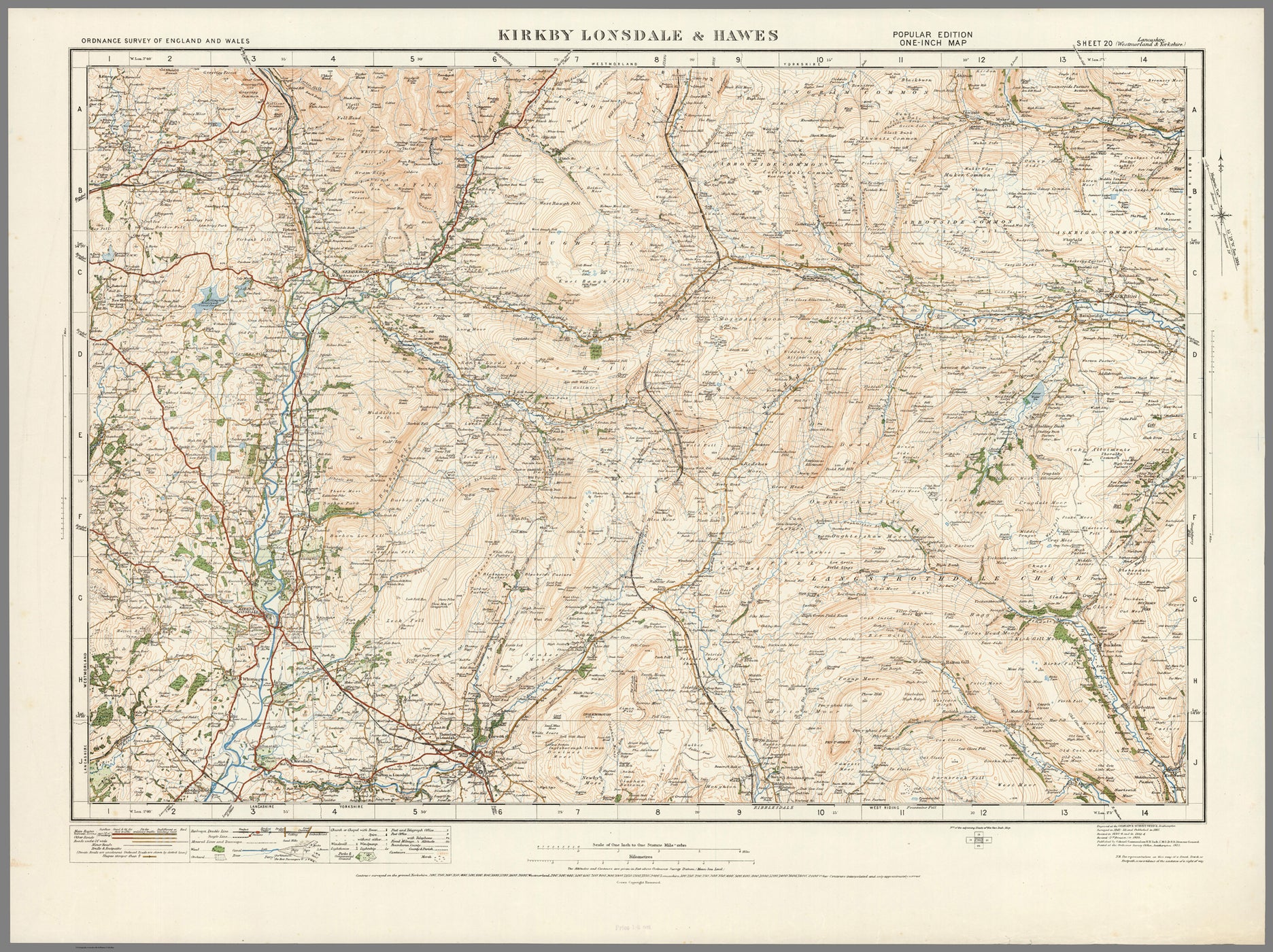 1920 Collection - Kirkby Lonsdale & Hawes Ordnance Survey Map– I Love Maps