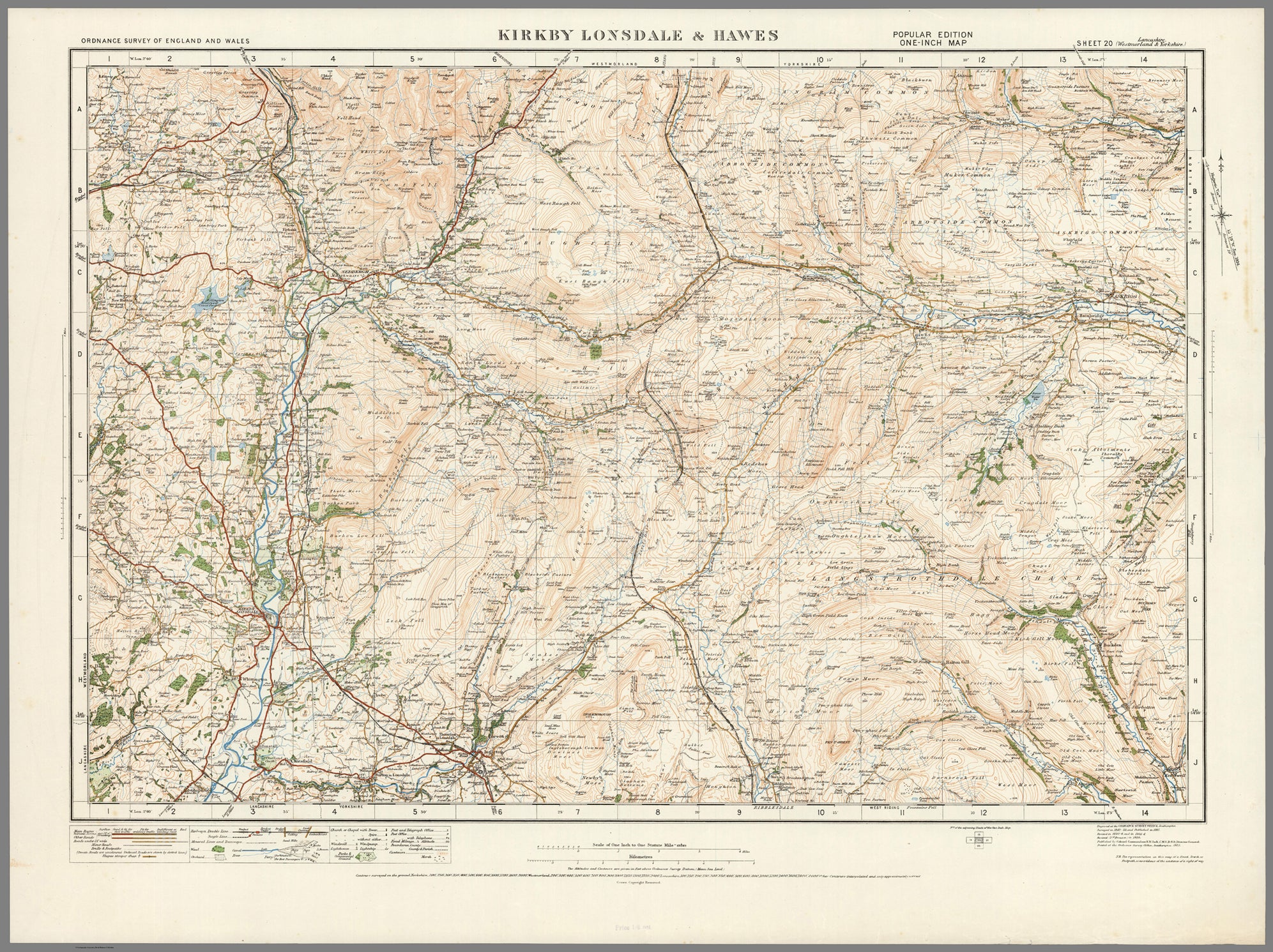 1920 Collection - Kirkby Lonsdale & Hawes Ordnance Survey Map– I Love Maps
