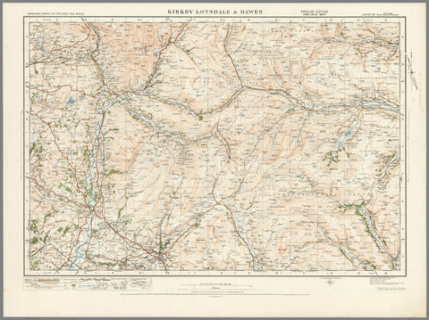 1920 Collection - Kirkby Lonsdale & Hawes Ordnance Survey Map | I Love Maps