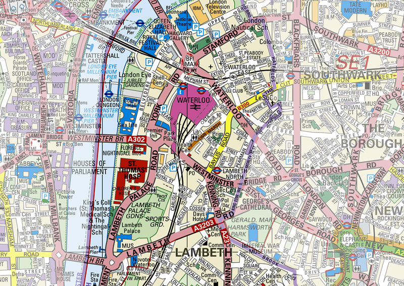 Lambeth London Borough Map– I Love Maps