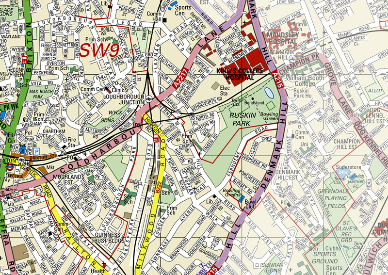 Lambeth London Borough Map– I Love Maps