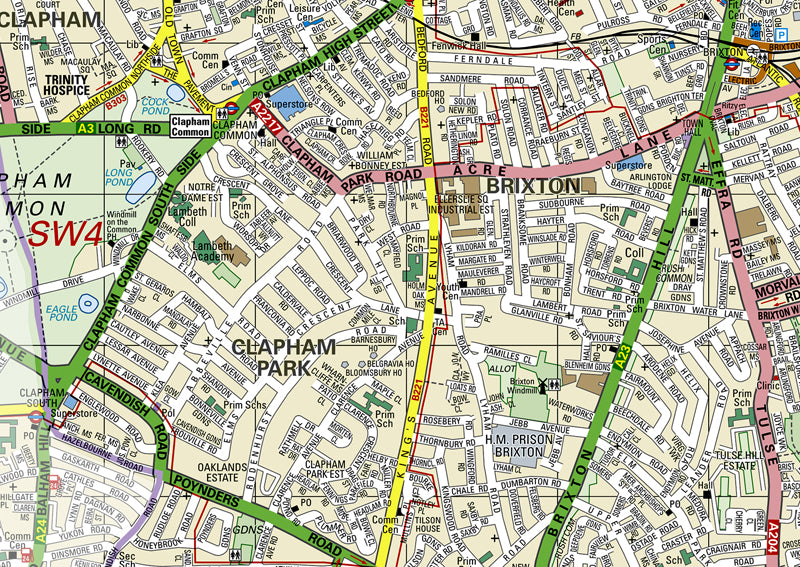 Lambeth London Borough Map– I Love Maps