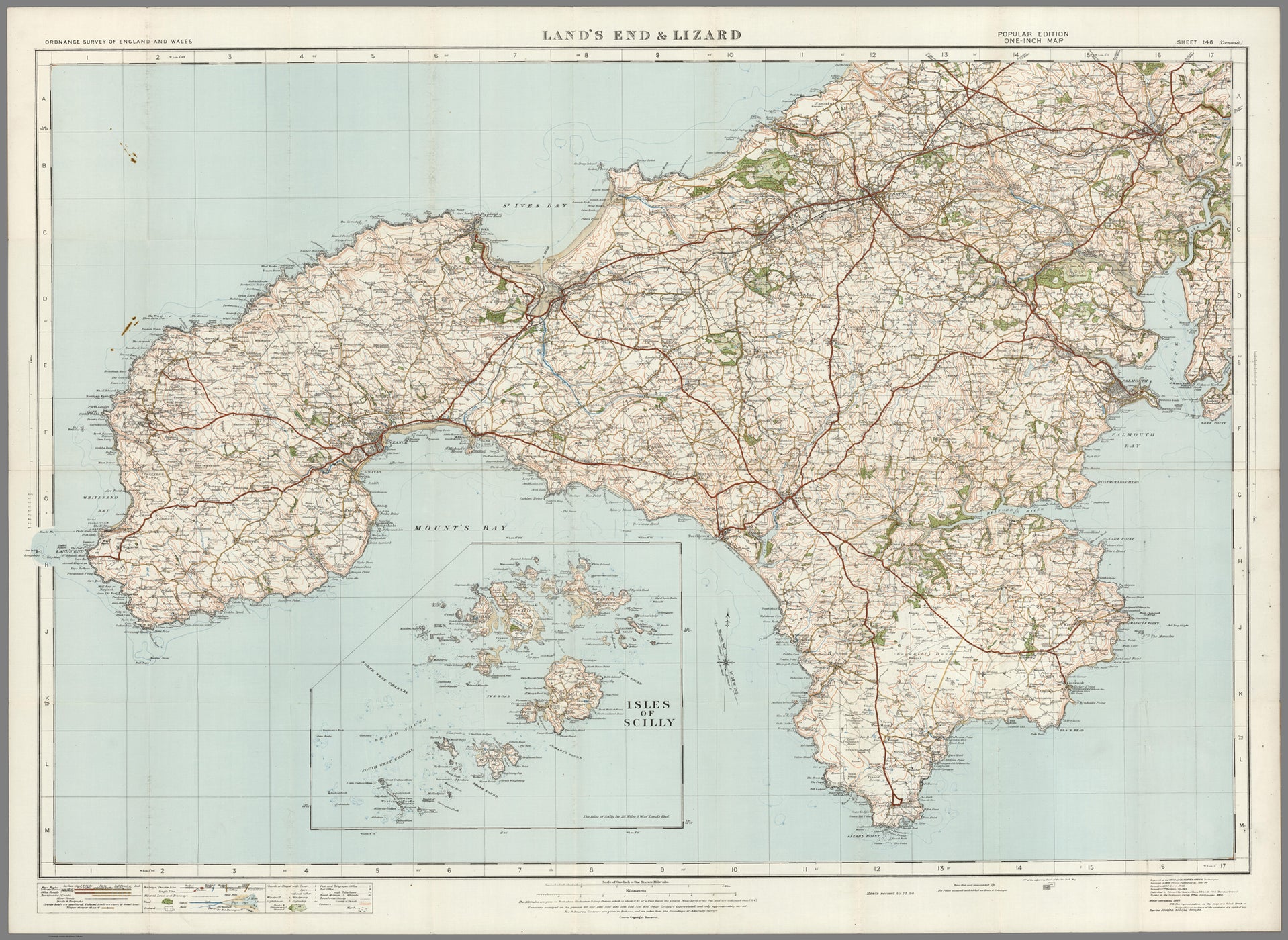 1920 Collection - Land's End & Lizard Ordnance Survey Map– I Love Maps