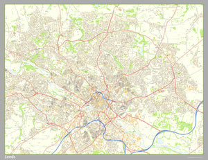 Leeds Street Map– I Love Maps