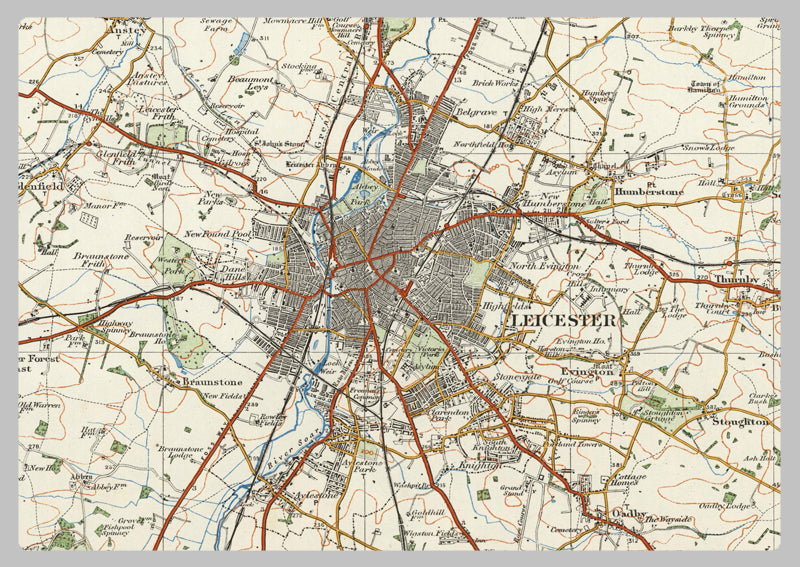 1920 Collection - Leicester Ordnance Survey Map– I Love Maps
