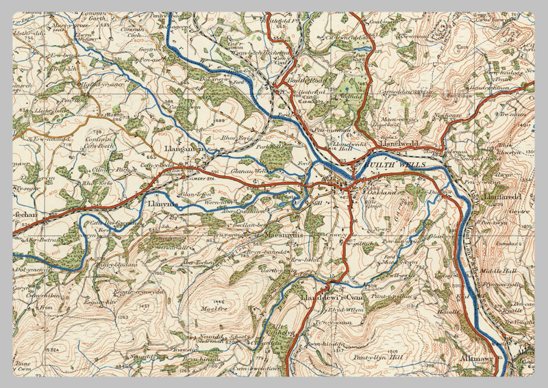 1920 Collection - Llandrindod Wells Ordnance Survey Map | I Love Maps