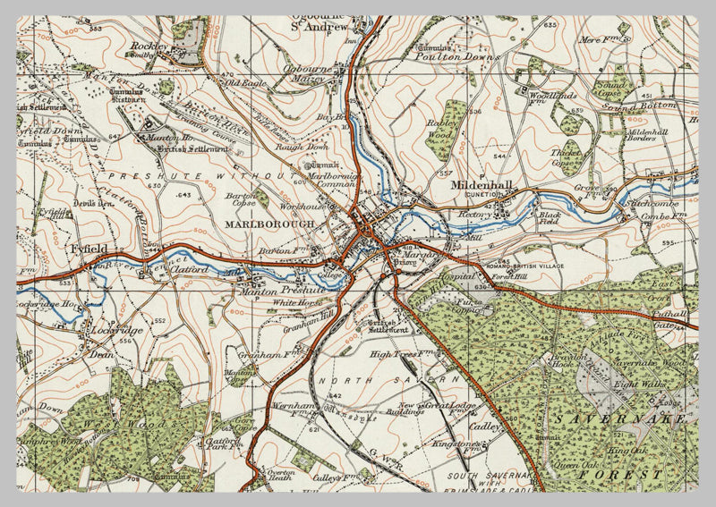 1920 Collection - Marlborough Ordnance Survey Map– I Love Maps