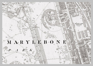London 1872 Ordnance Survey Map - Sheet XXV - Marylebone– I Love Maps