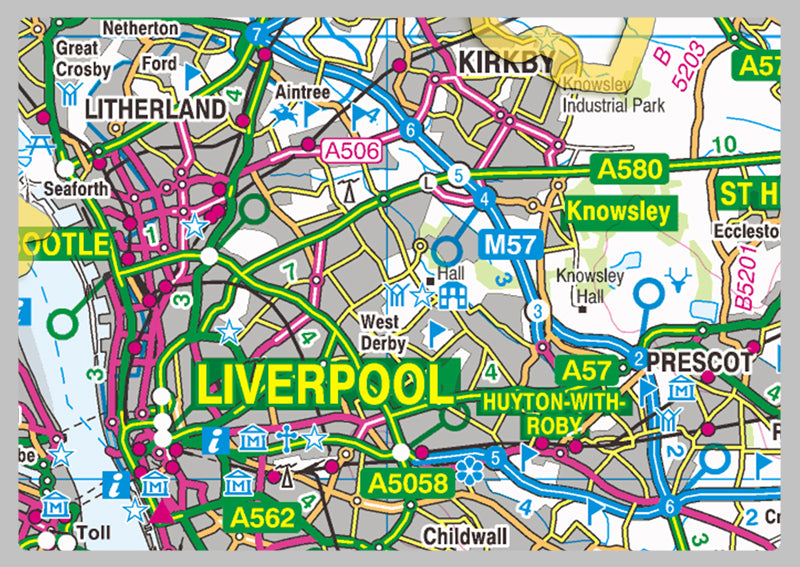 Merseyside County Map– I Love Maps