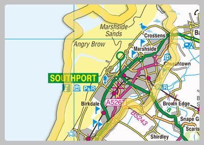 Merseyside County Map– I Love Maps