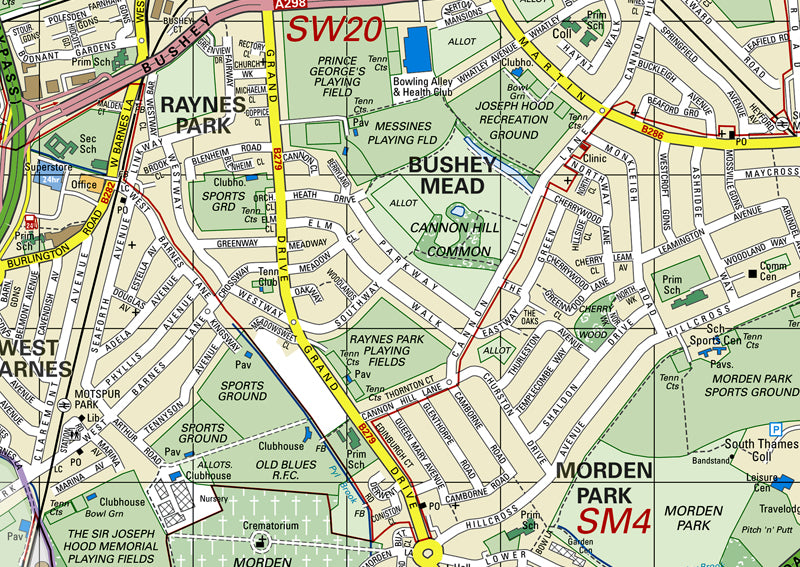 Merton London Borough Map | I Love Maps