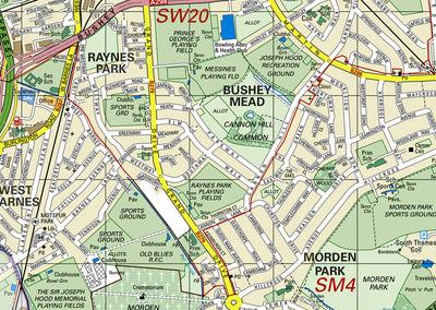 Merton London Borough Map– I Love Maps