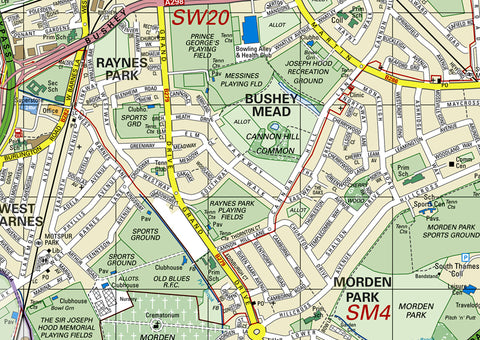 Merton London Borough Map | I Love Maps