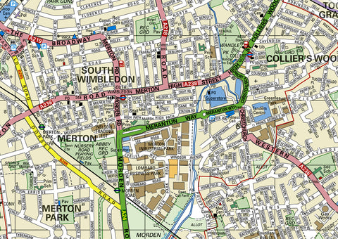 Merton London Borough Map | I Love Maps