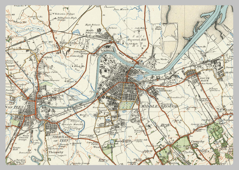 1920 Collection - Middlesbrough & Hartlepool Ordnance Survey Map– I ...