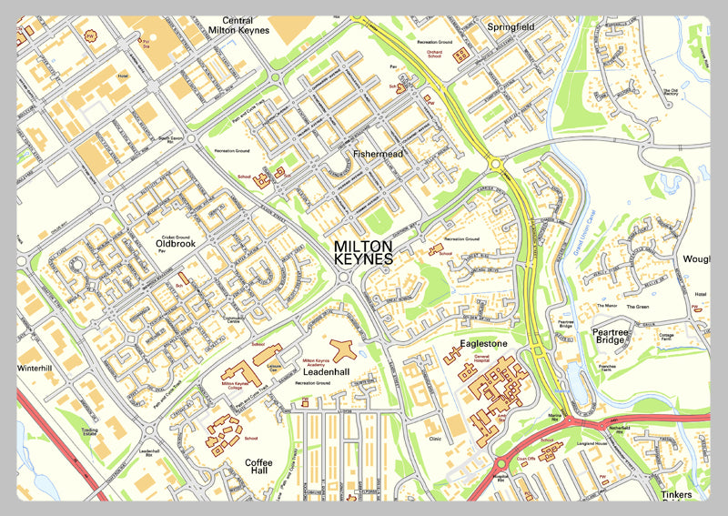 Milton Keynes Street Map– I Love Maps