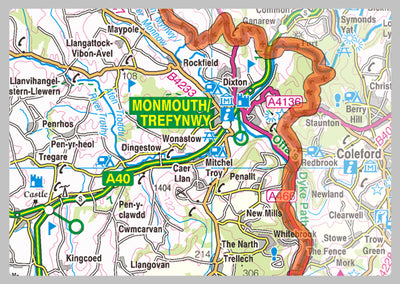Monmouthshire County Map– I Love Maps