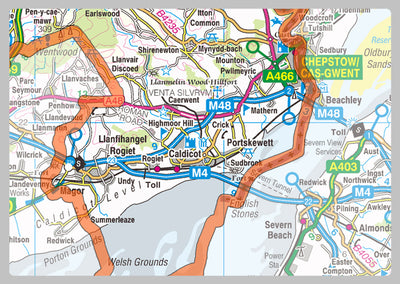 Monmouthshire County Map– I Love Maps