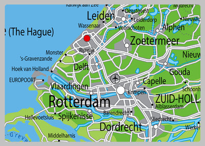 Physical Map of the Netherlands - The Oxford Collection– I Love Maps