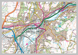 Neath Port Talbot County Map– I Love Maps