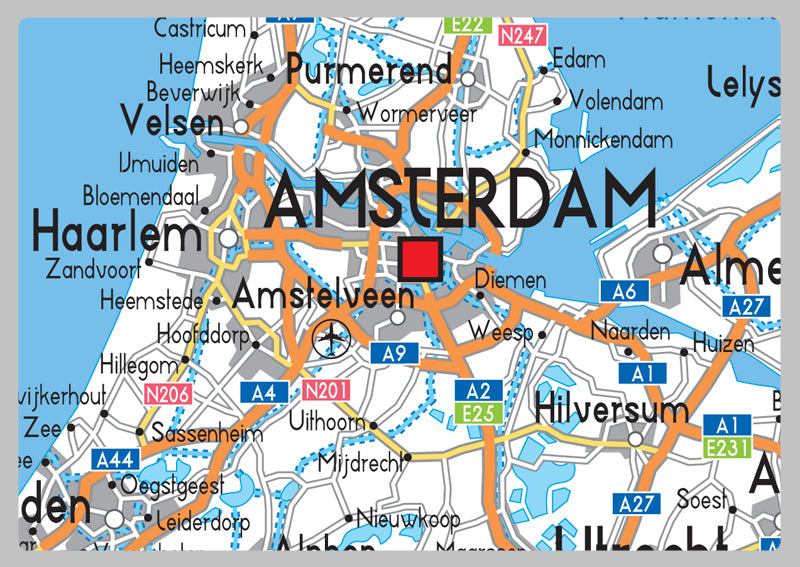 Netherlands Road Map– I Love Maps
