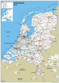 Netherlands Road Map– I Love Maps