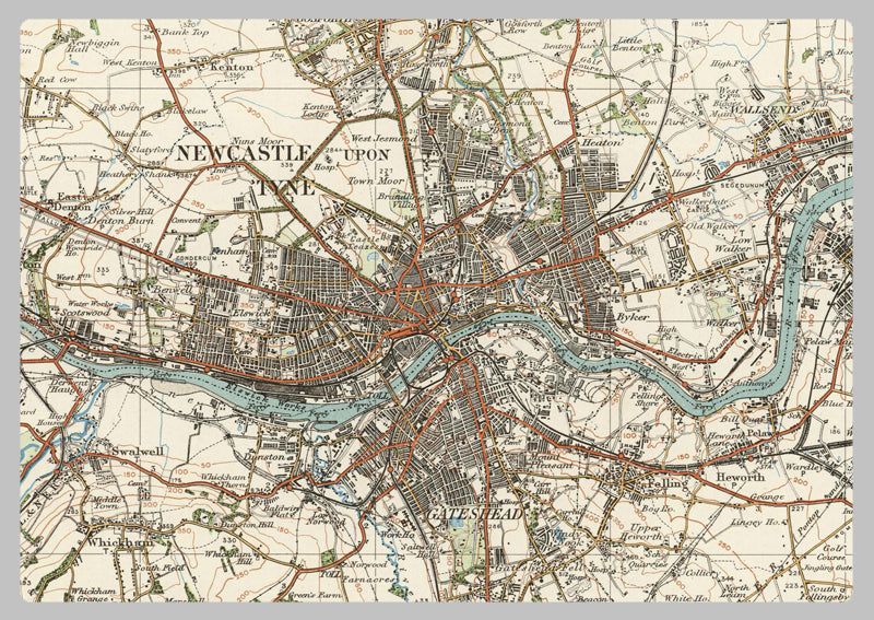 1920 Collection - Newcastle upon Tyne Ordnance Survey Map | I Love Maps