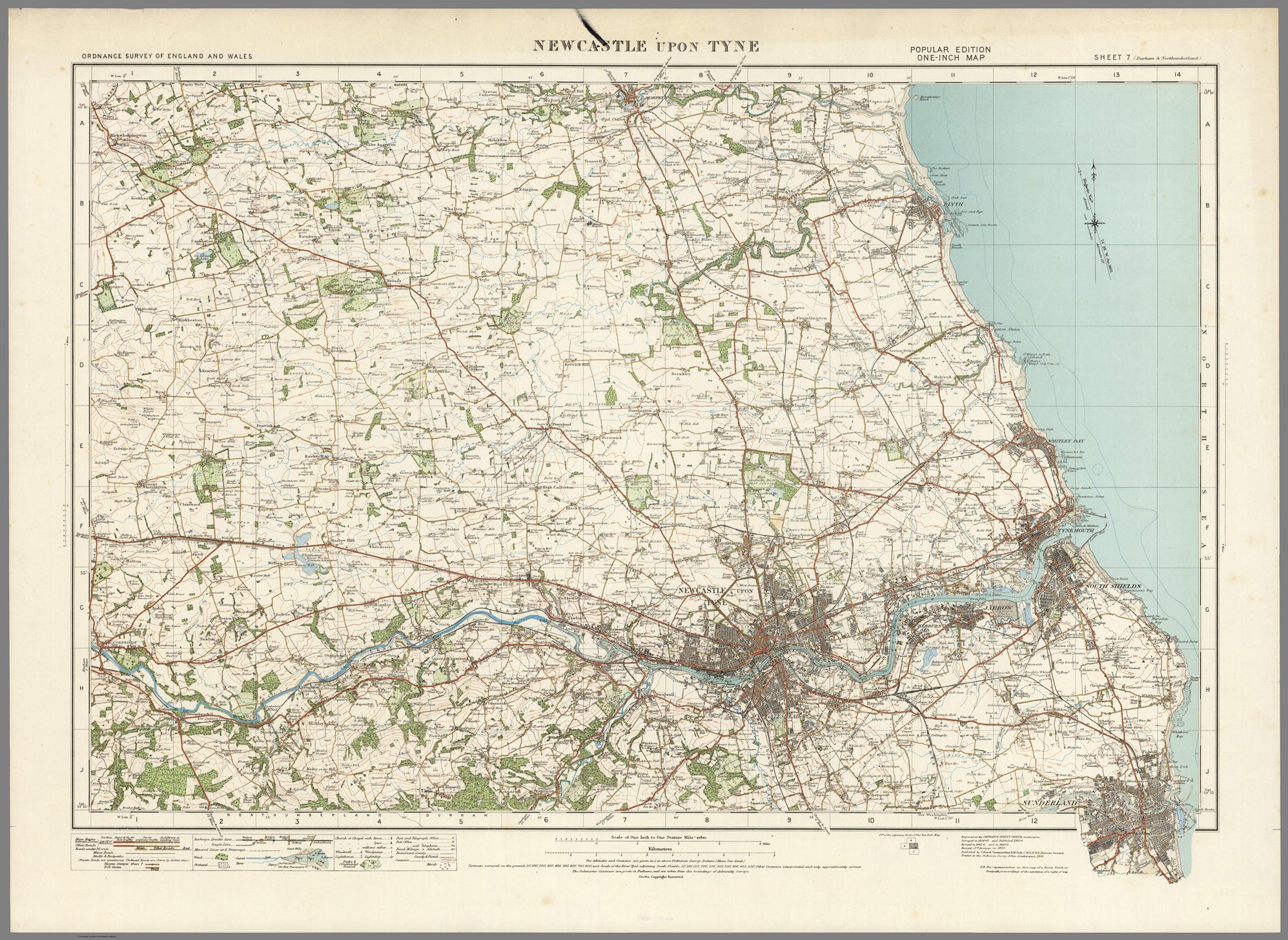 1920 Collection - Newcastle upon Tyne Ordnance Survey Map– I Love Maps