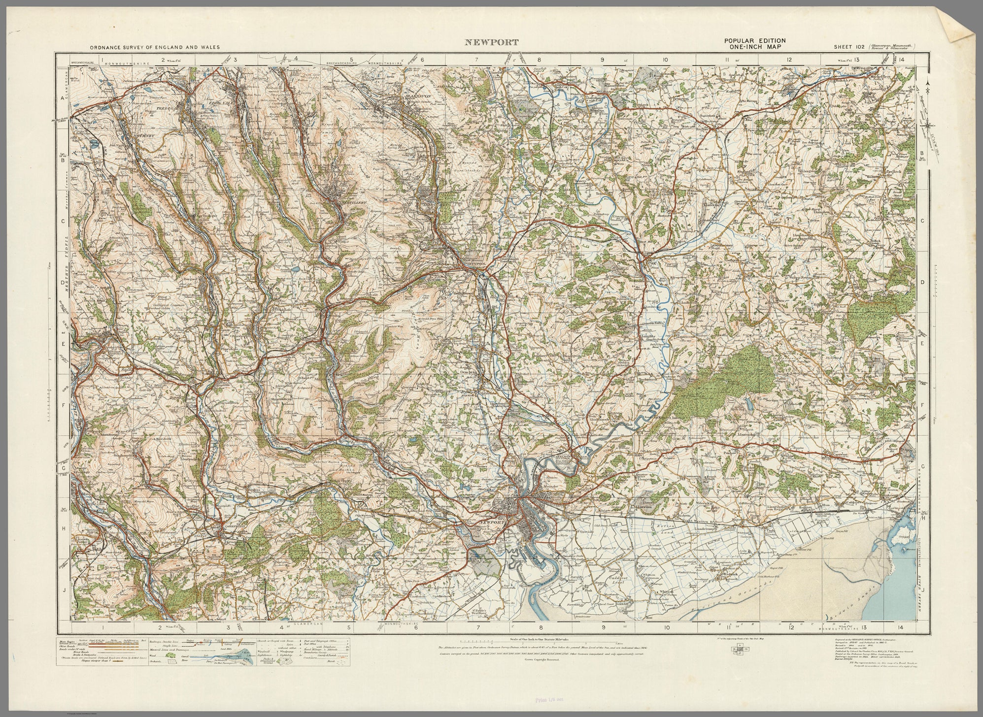 1920 Collection - Newport Ordnance Survey Map– I Love Maps